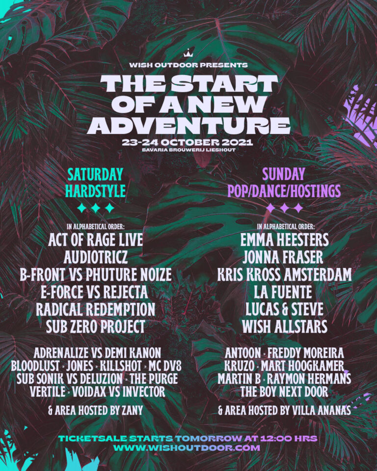 WiSH Outdoor presents line-up of new exclusive festival: "The Start of ...