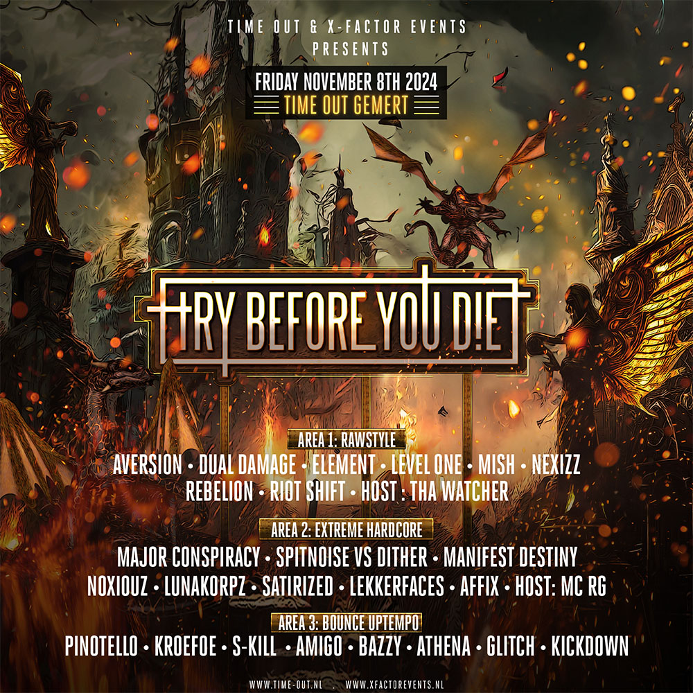 Try Before You Die goes all out with 3 areas of harder styles